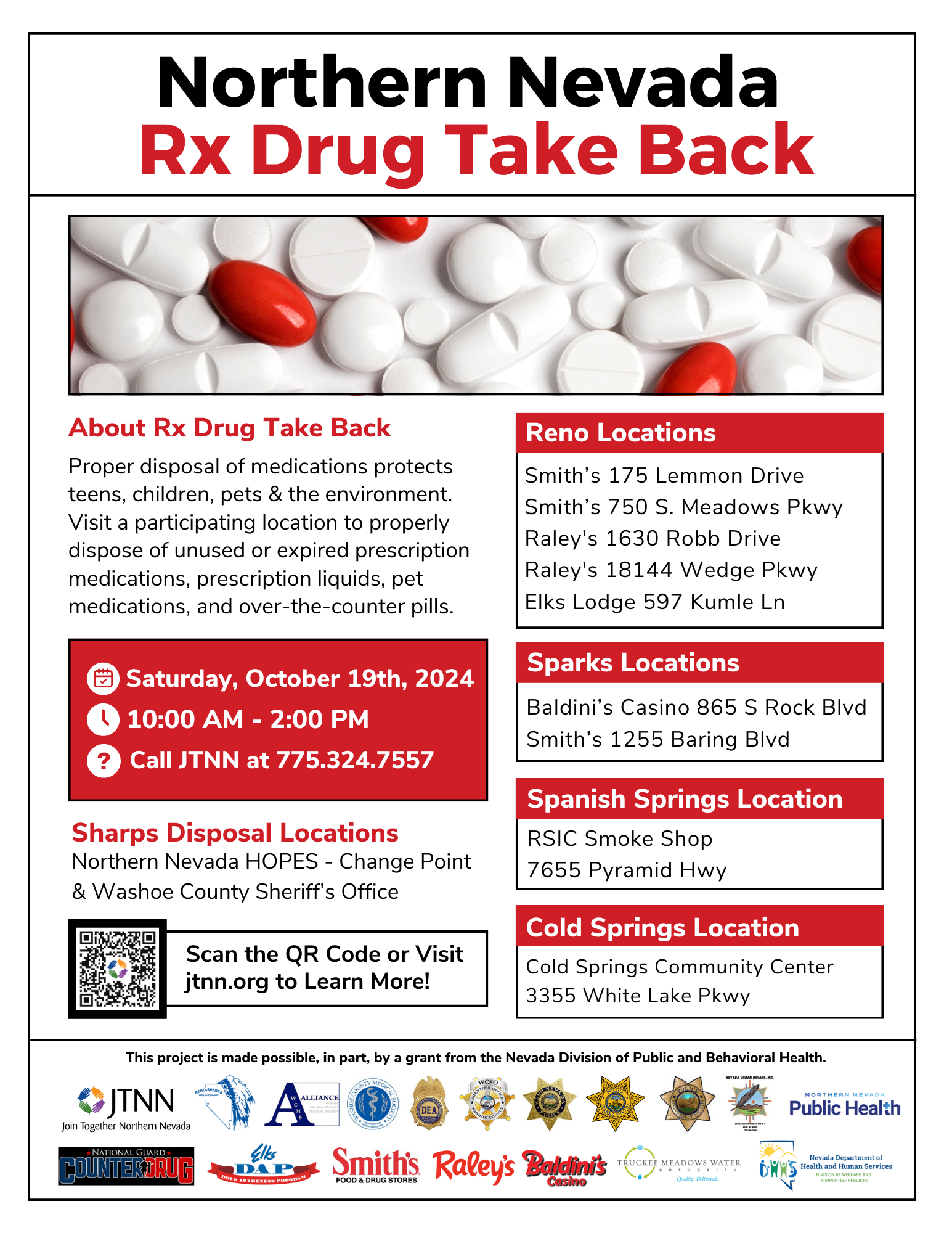 Rx Drug Take Back Day - Join Together Northern Nevada